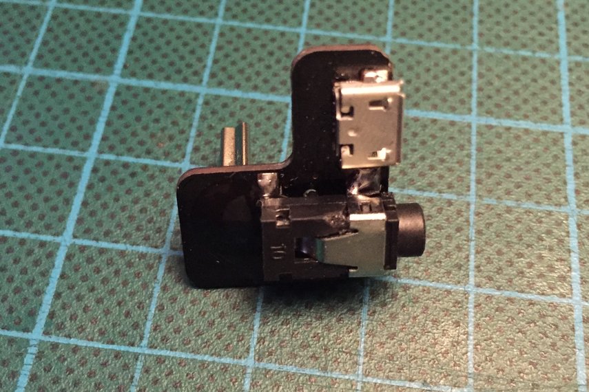 GoPro Audio Jack adapter with power input from Fusion on Tindie